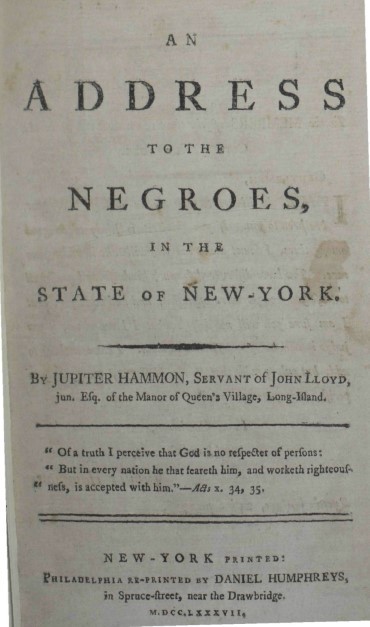 Jupiter Hammon (K-2) - NJ Amistad